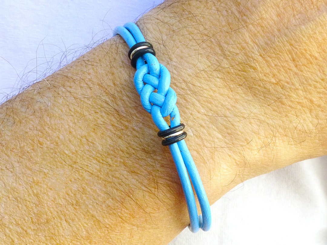 Prostate Cancer Patient Gift, Double Love Knot Awareness Bracelet ...
