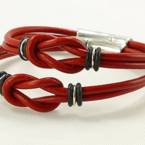 Red Love Knot Bracelet Meaningful Jewelry Girlfriend Gift for - Etsy