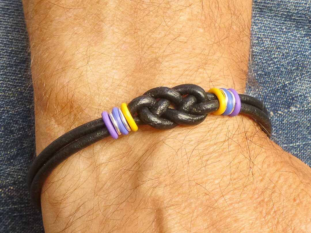 Bladder Cancer Survivor Double Love Knot Bracelet, Awareness Bracelet ...