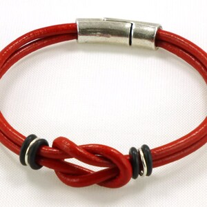 Red Love Knot Bracelet, Meaningful Jewelry Girlfriend Gift for Her ...