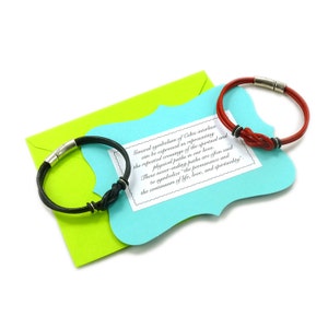 Matching Couple Jewelry Leather Bracelets, His and Her Friendship ...