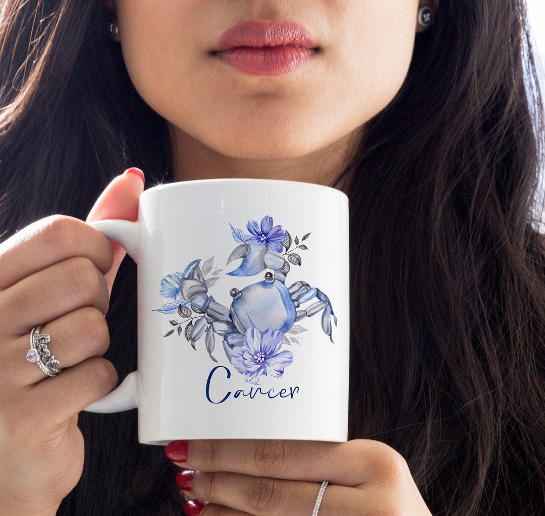 Cancer Zodiac Mug, Coffee Mug, Cancer Sign, Birthday Gift for Friend ...