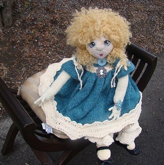 Knit doll pattern Raggedy Lottie ragdoll knitted doll | Etsy