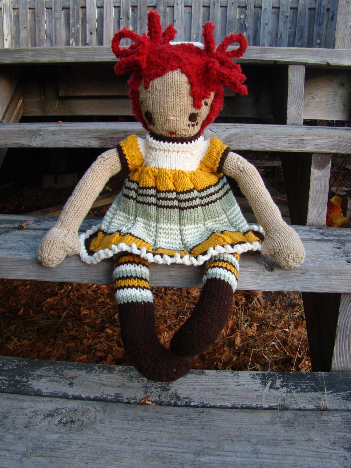Pattern for "ameline" Raggedy, Lottie, Ragdoll, Doll, Knitted Doll ...