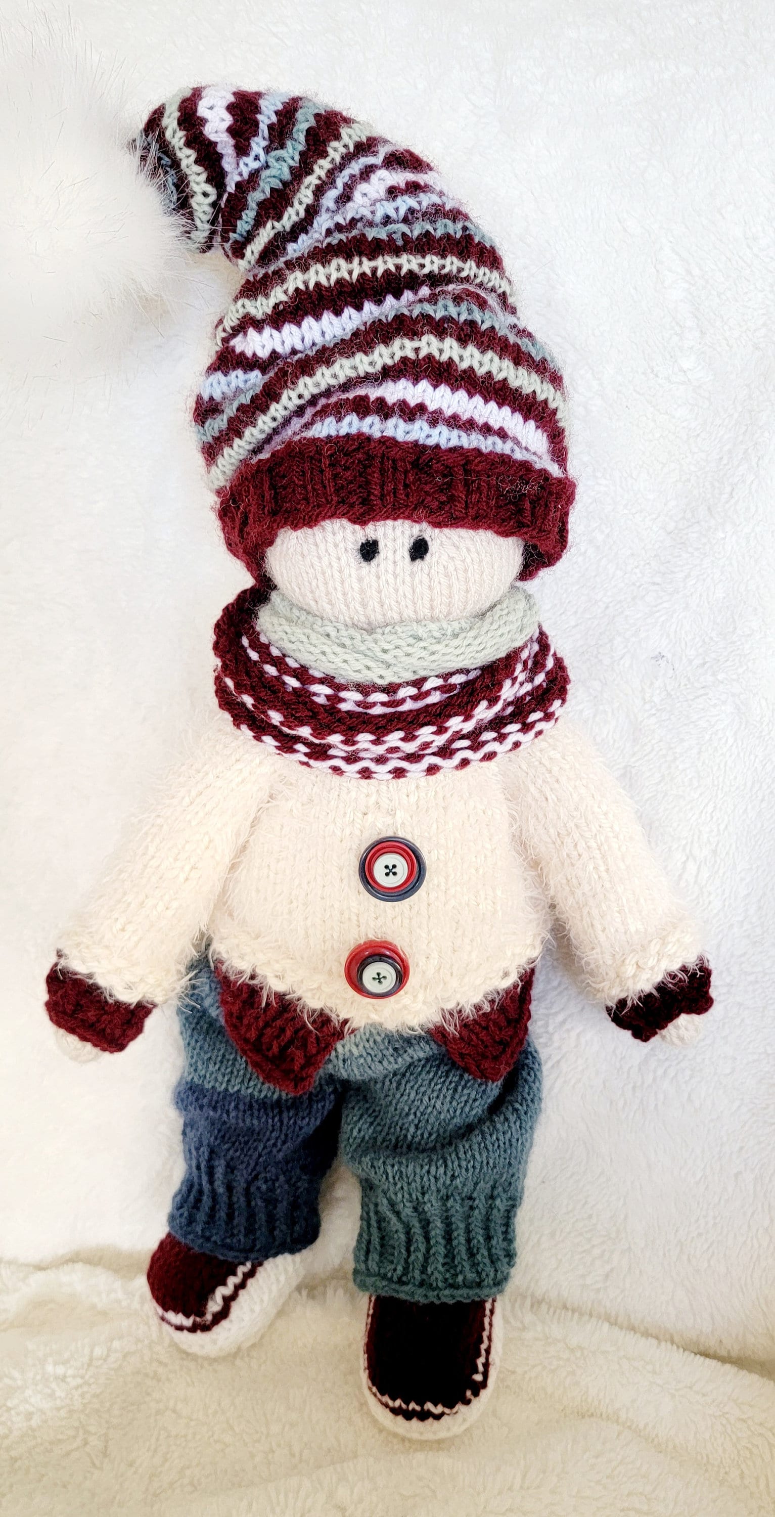 Knit Pattern for 15inch Ragdoll Knitted Doll PATTERN Download | Etsy