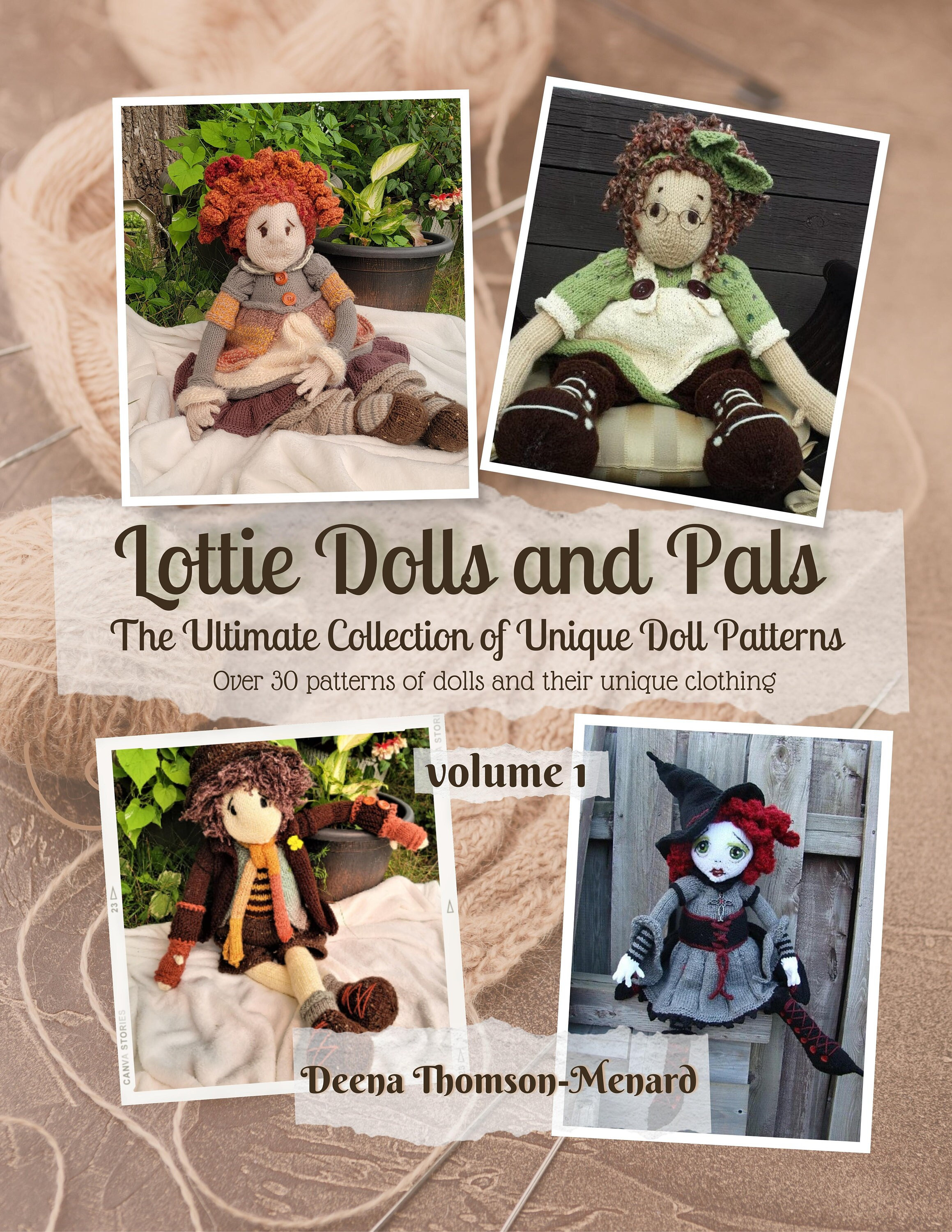Lottie Dolls and Pals Unique Knitted Dolls 10 Different Art Rag Dolls ...