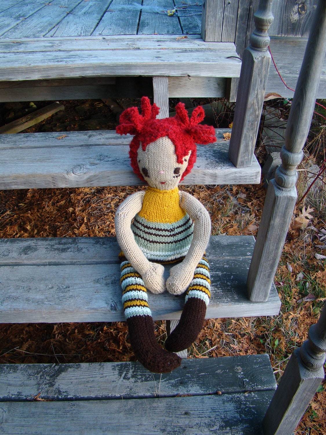 Pattern for "ameline" Raggedy, Lottie, Ragdoll, Doll, Knitted Doll ...