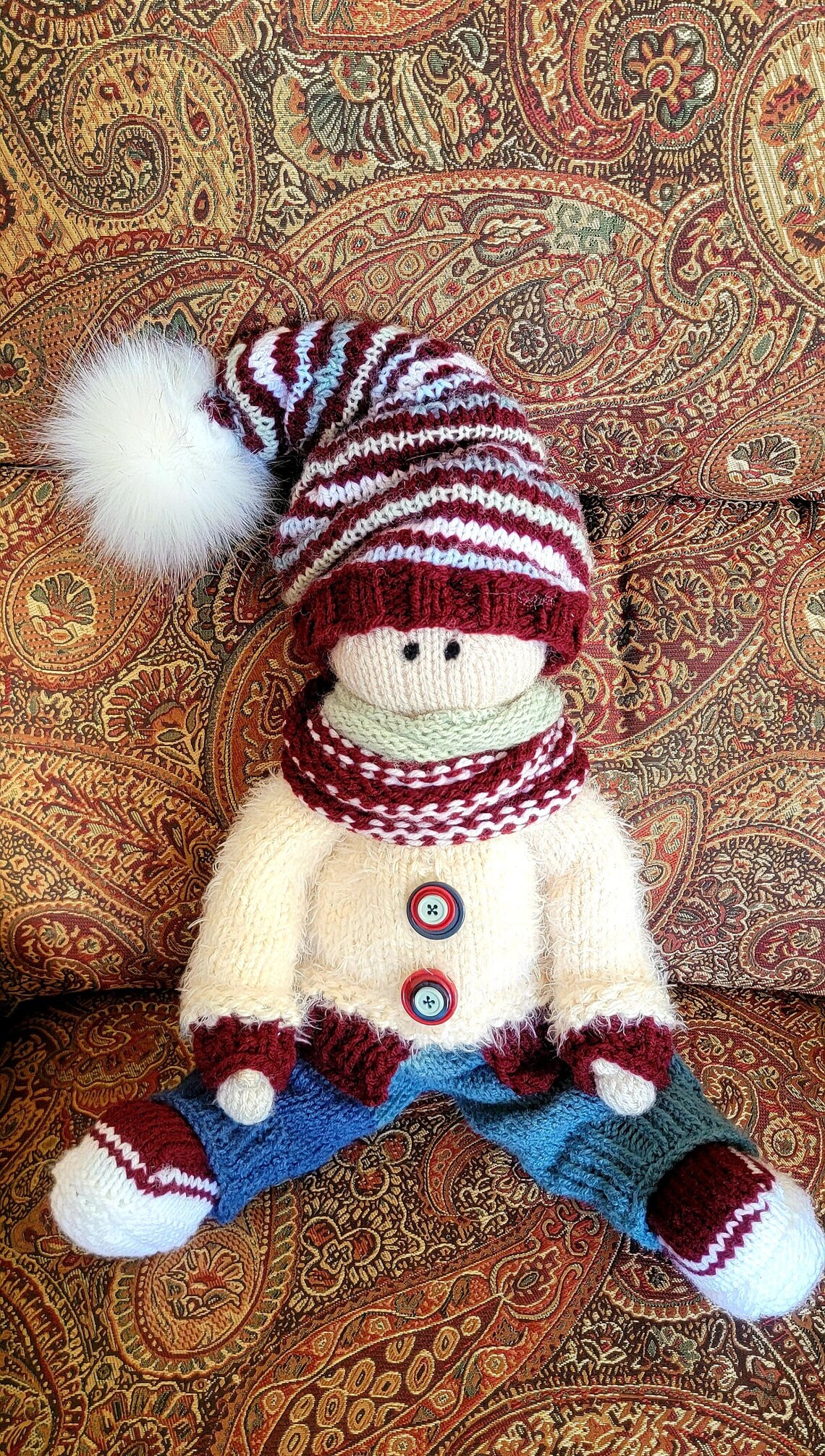 Knit Pattern for 15inch Ragdoll, Knitted Doll PATTERN Download Little ...