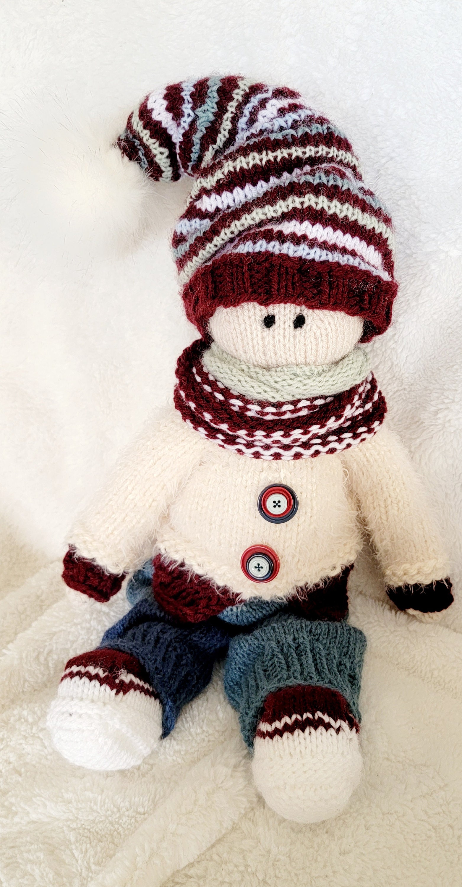 Knit Pattern for 15inch Ragdoll Knitted Doll PATTERN Download | Etsy