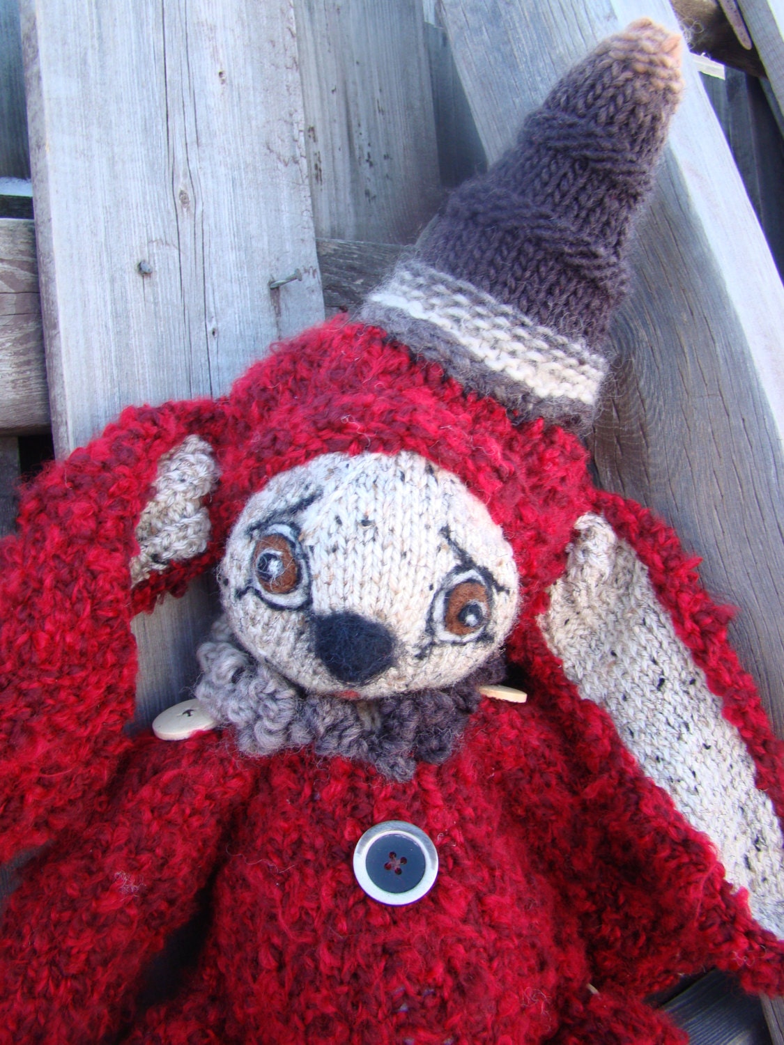 Pattern for Arris the Raggedy Rabbit Ragdoll Doll Knitted Doll, Rabbit ...