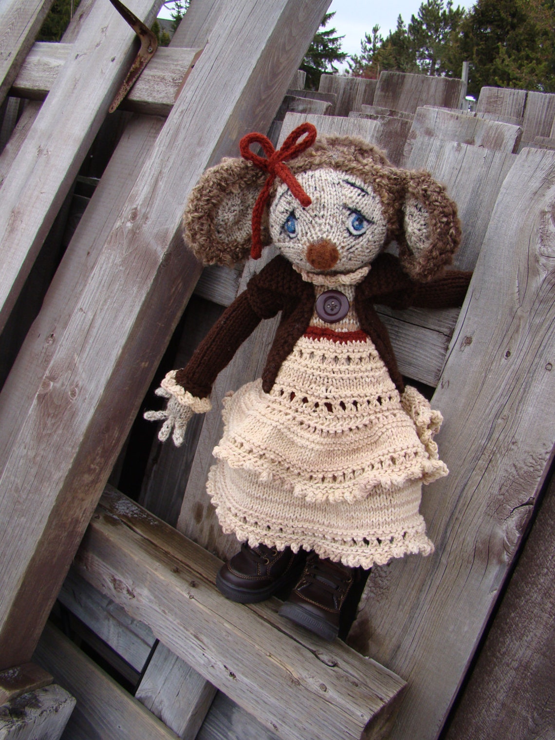 Pattern for Little Mouse in the City Raggedy Lottie Ragdoll Doll ...