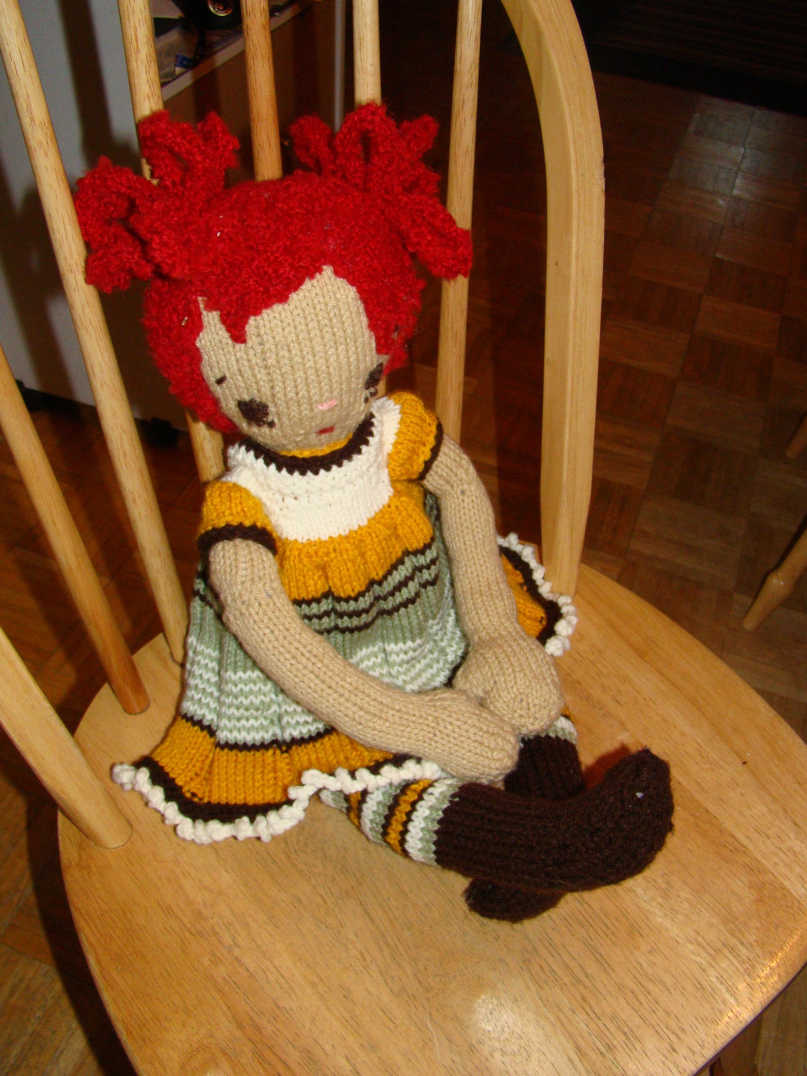 Pattern for "ameline" Raggedy, Lottie, Ragdoll, Doll, Knitted Doll ...