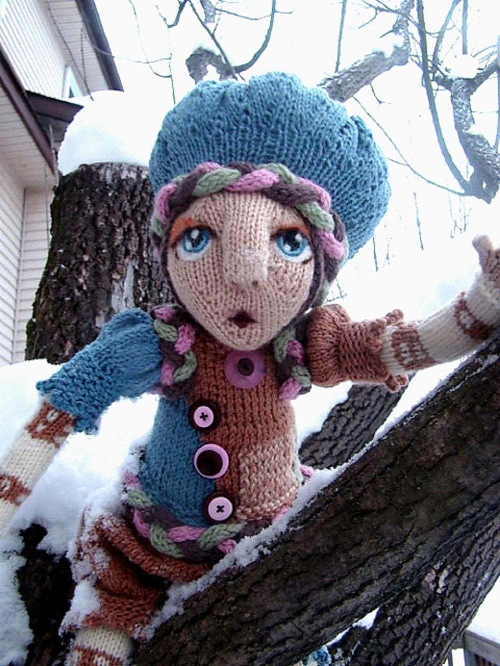 Knit Doll Pattern, Sunny Day, Raggedy, Lottie, Ragdoll, Doll, Knitted ...