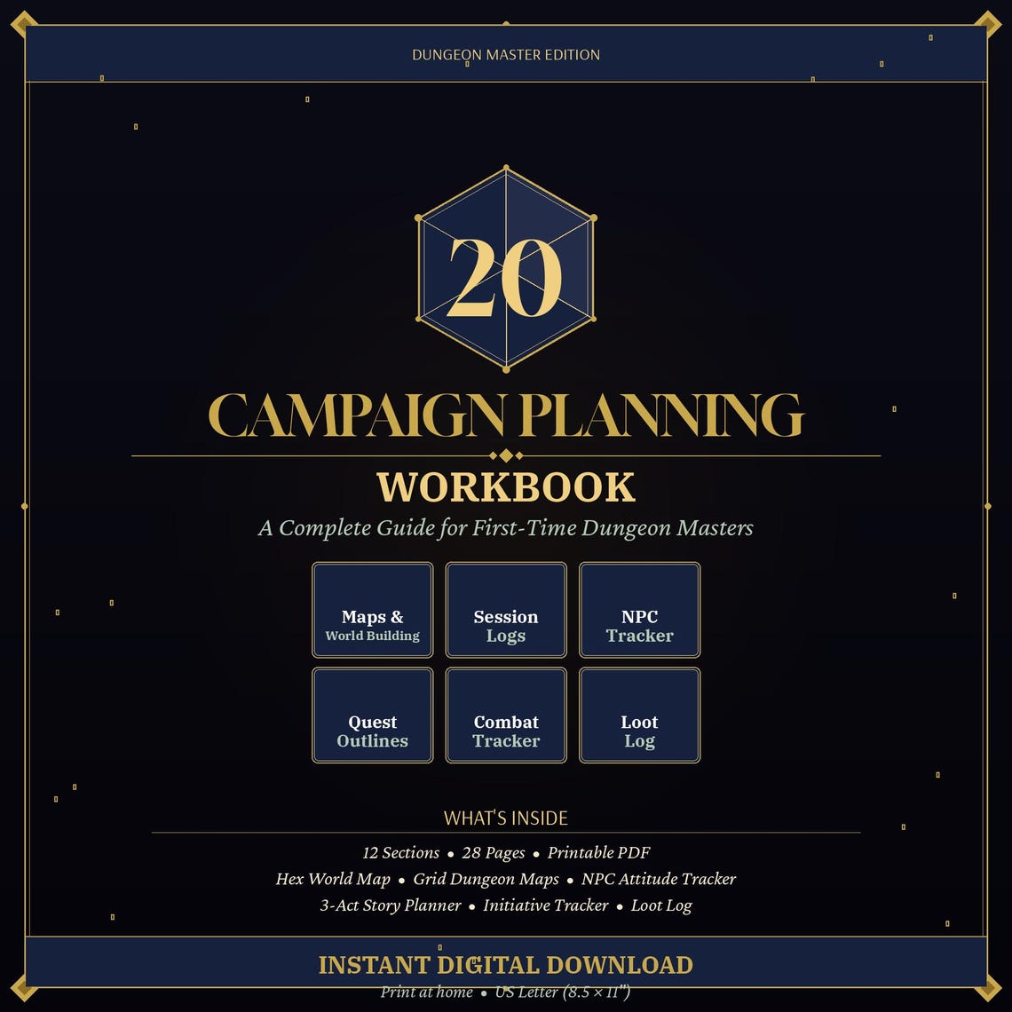 D&D Campaign Planning Workbook - Etsy Canada