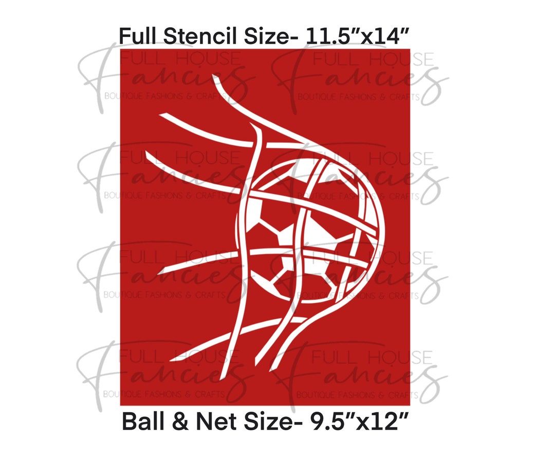 Soccer Ball/net Stencil - Etsy