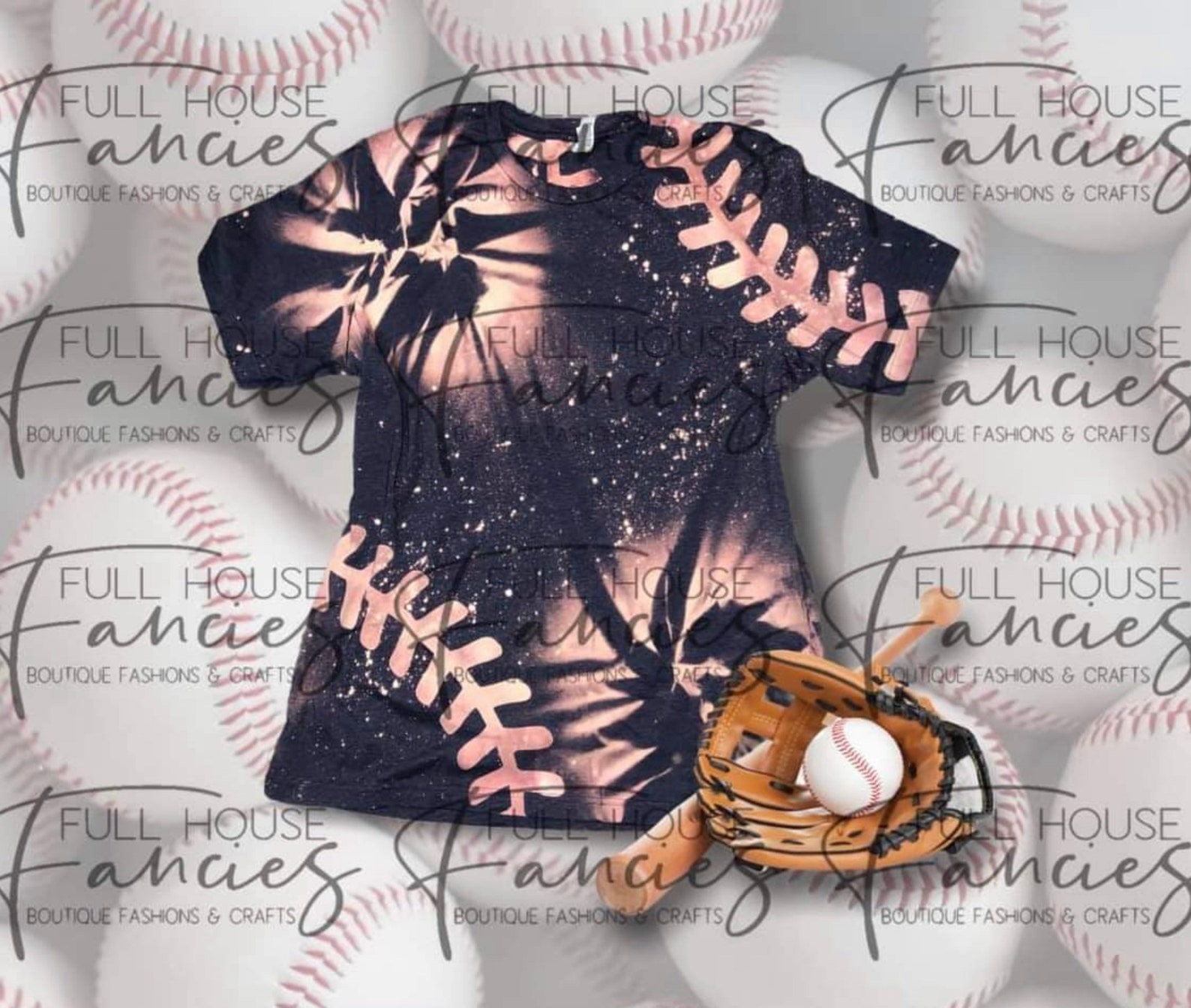 Adult Bleached Baseball Blank W/ Large Laces Tee | Etsy