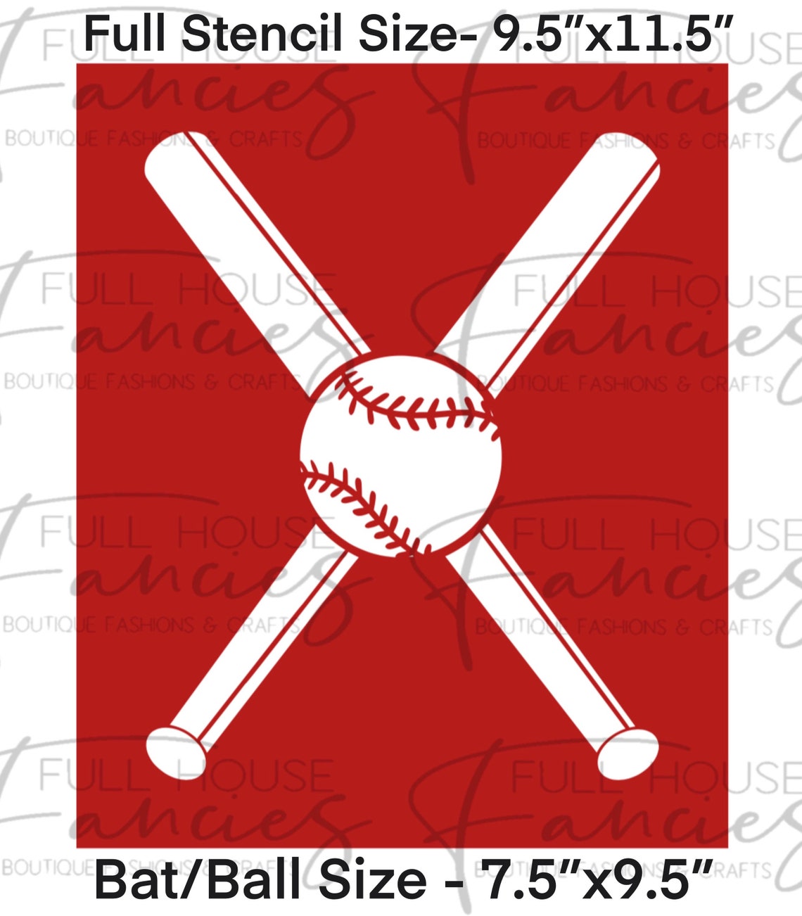 Baseball/bats Stencil - Etsy