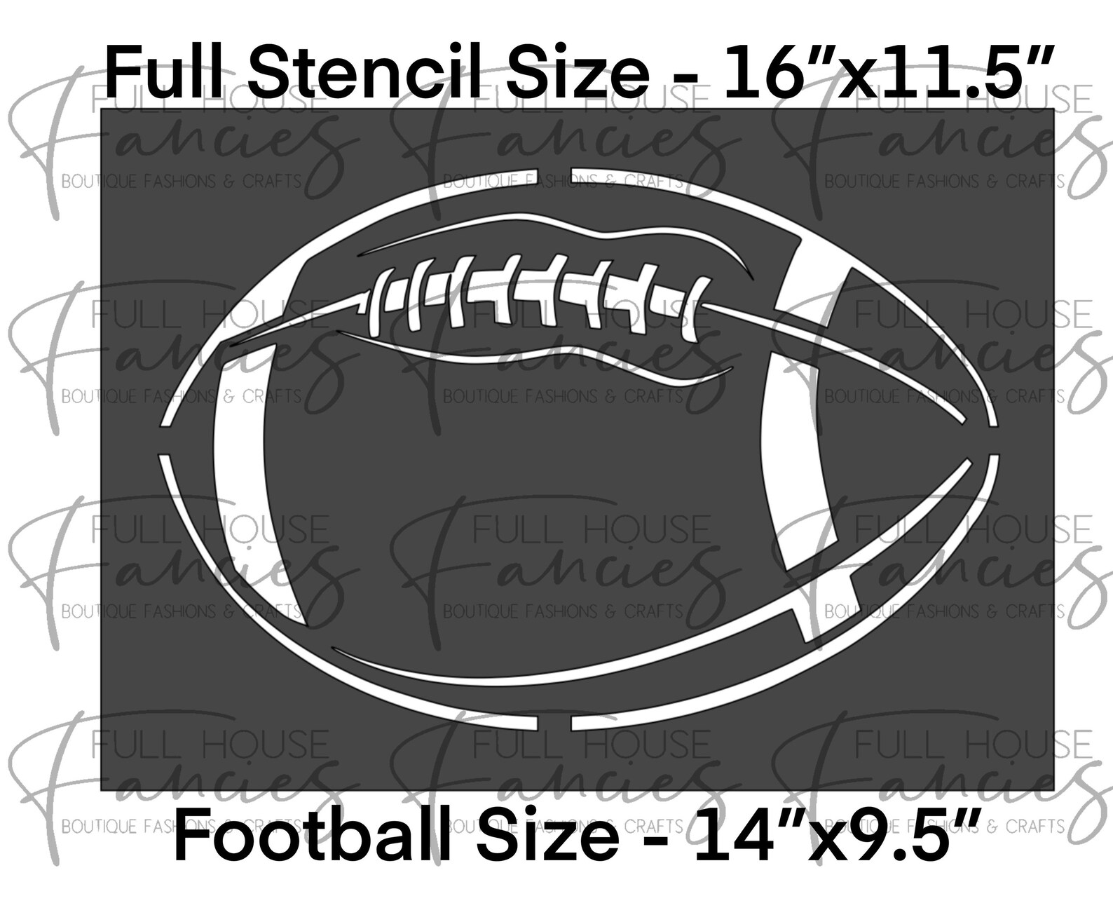 Stencils Football Player Football Style 2 and Small Set | Etsy