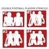 Volleyball Player bump Stencil - Etsy
