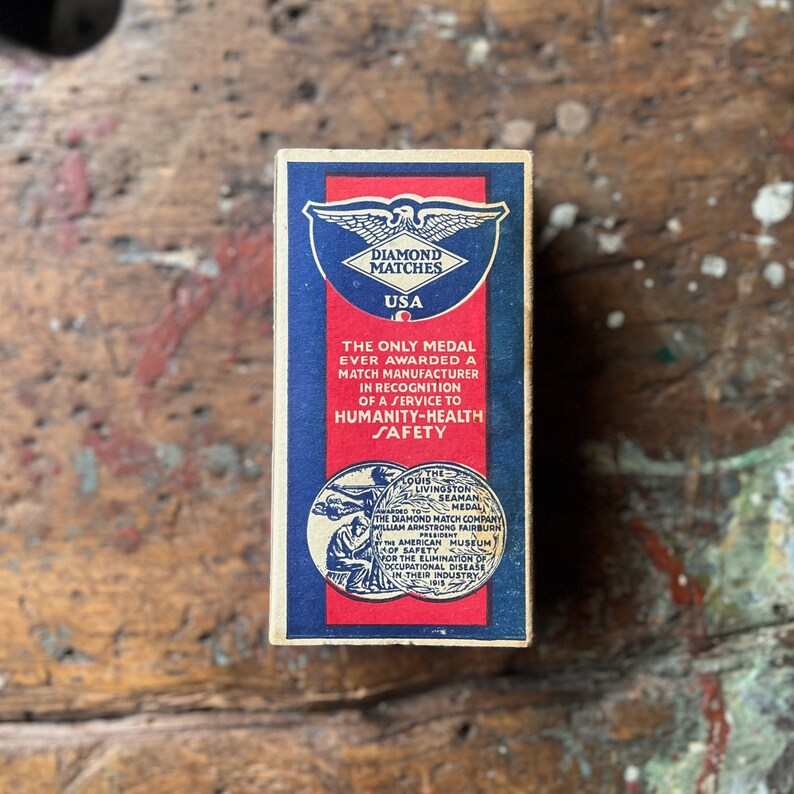 Original True American Matchbox With Native American Graphic C. 1930's ...