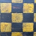 C. 1910's Folk Art Checker Game Board Hand Painted With Original ...