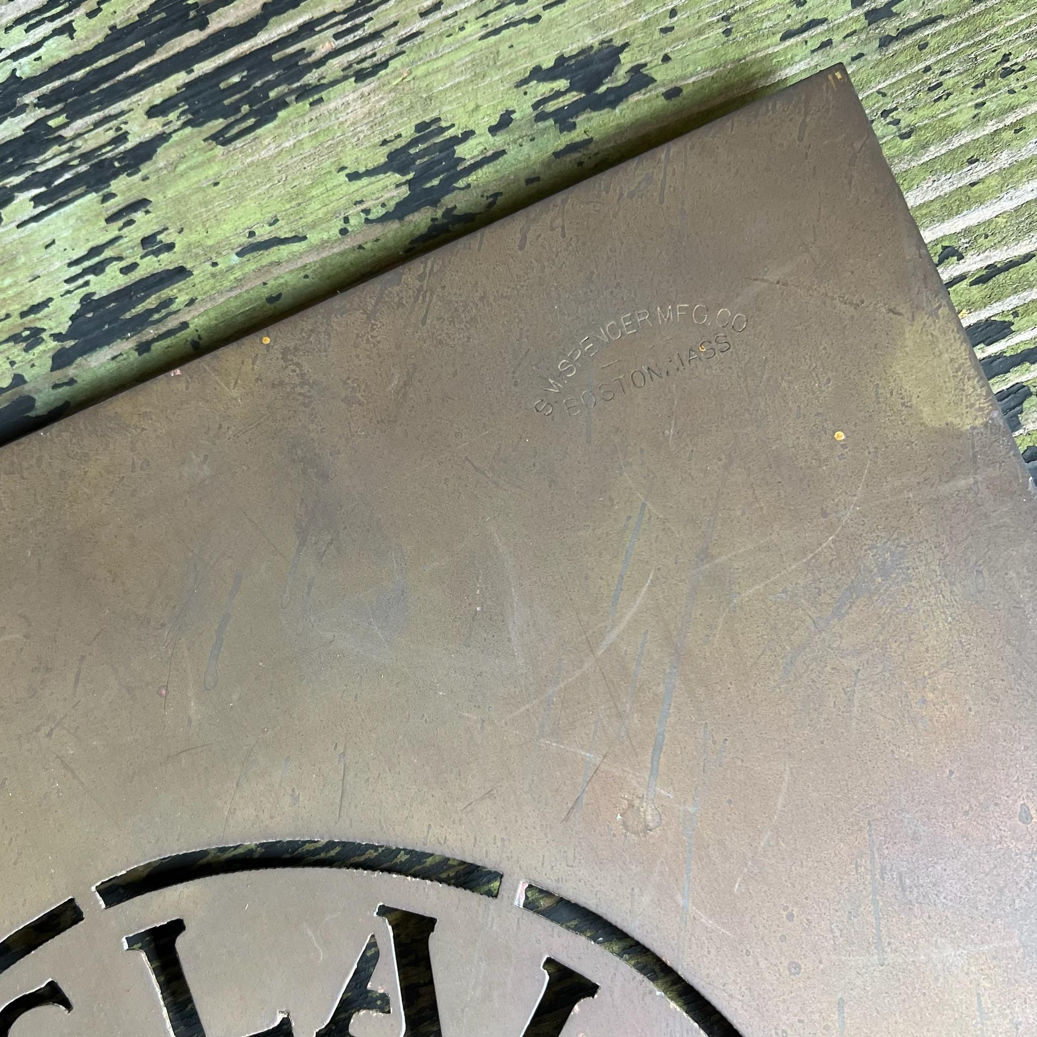 1920s Sinclair Oils Barrel Stencil – Original Brass Oil Drum ...