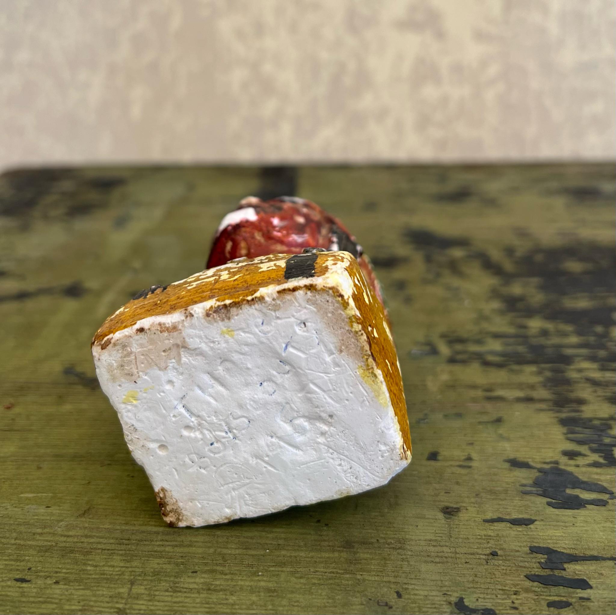 Original Native American Chalkware Boy Scout Carving Project Figural ...