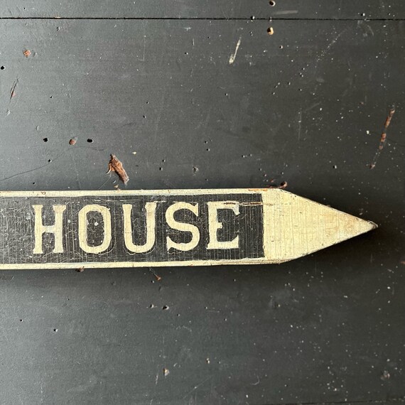 Vintage Wooden Arrow Sign