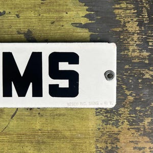 1920s Rooms Porcelain Door Sign | Tourist Boarding House Advertising ...