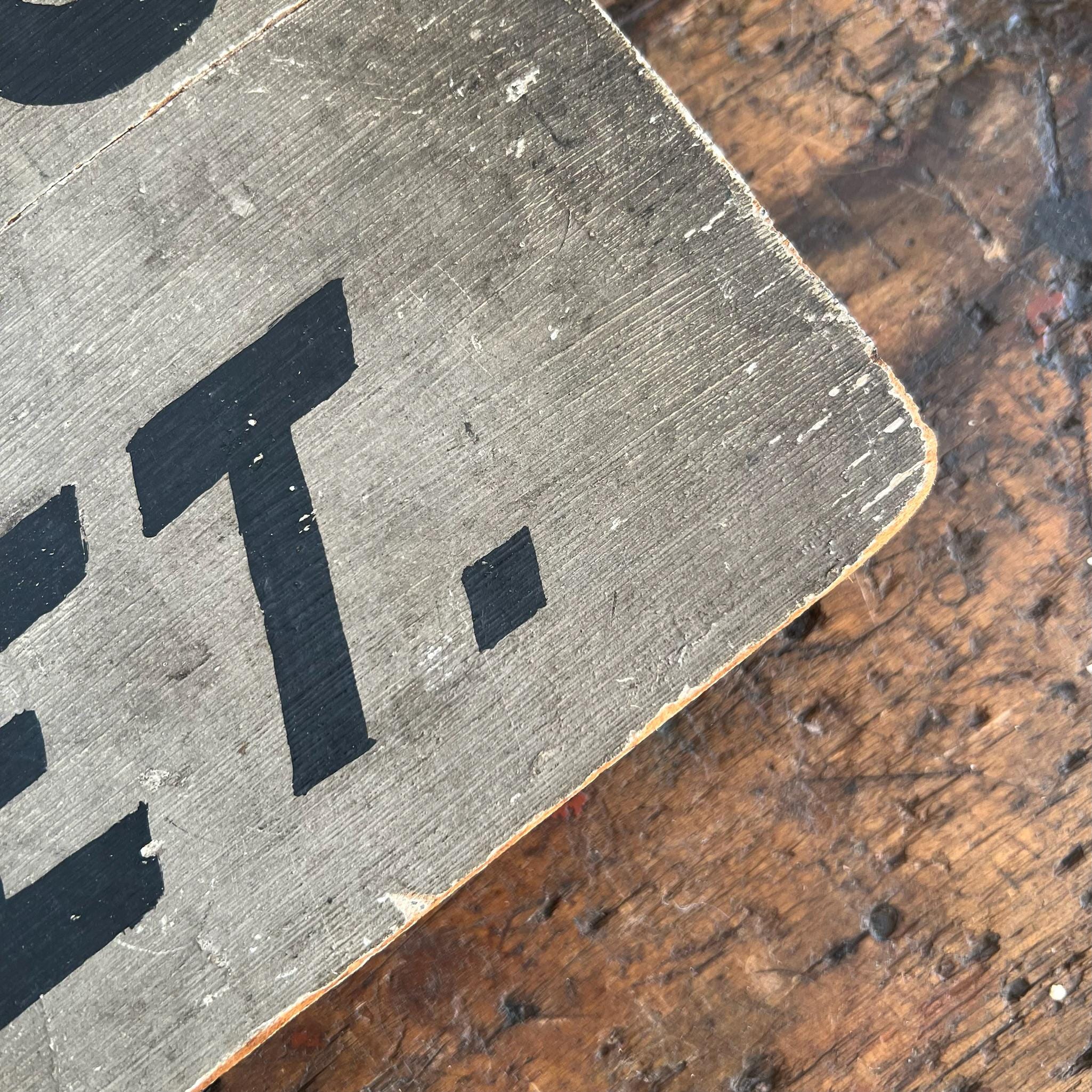 1920's Rooms to Let Hand Painted Wood Sign | Primitive Original Folk ...