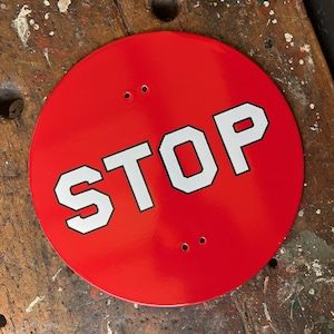 1930s STOP Sign | New Old Stock Porcelain Road Signage | Original ...