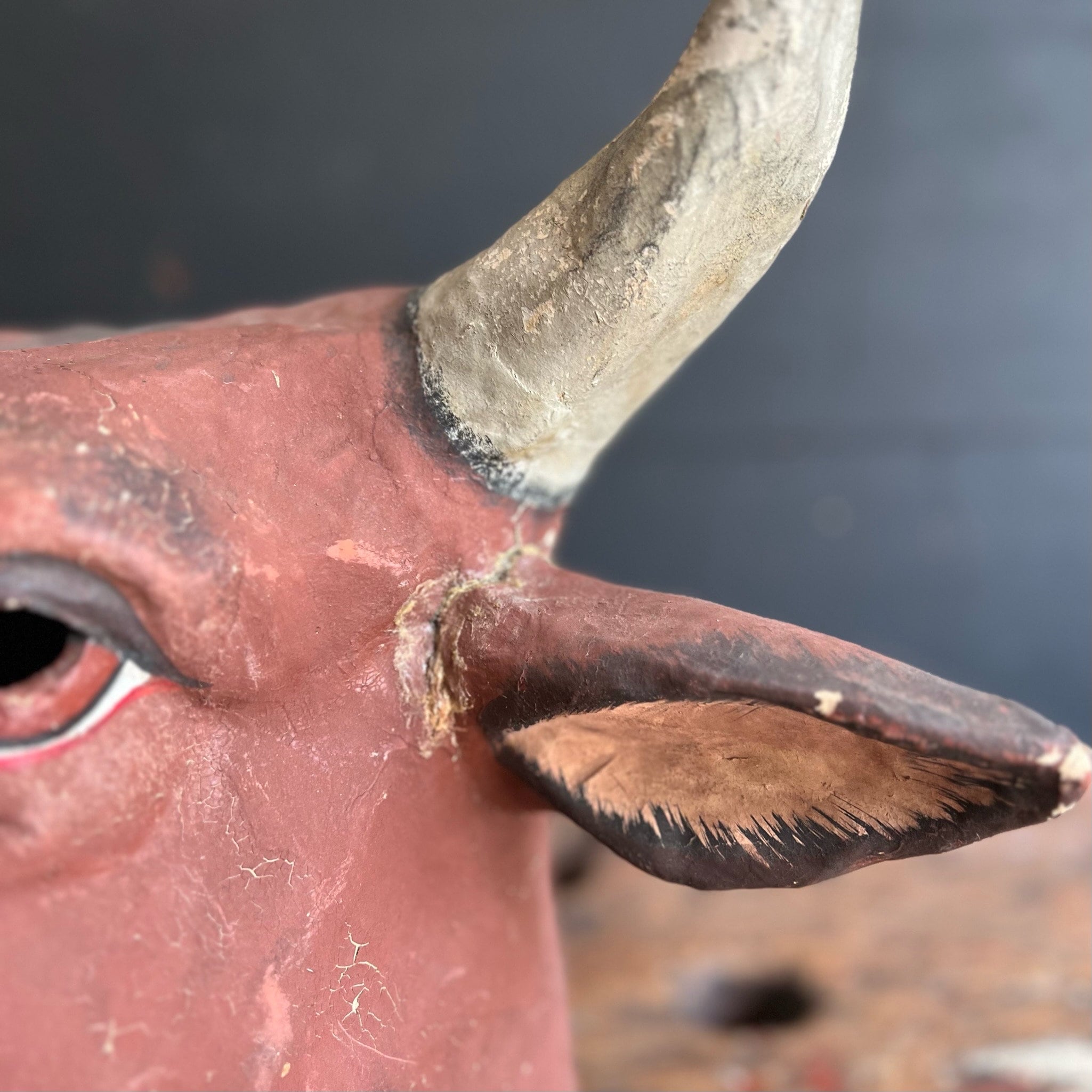 C. 1930's Paper Mache Bull Folk Art Costume Head. - Etsy Canada