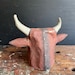 C. 1930's Paper Mache Bull Folk Art Costume Head. - Etsy Canada