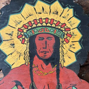 C. 1940's Hand Painted Wooden Native American Store Display Rack. - Etsy