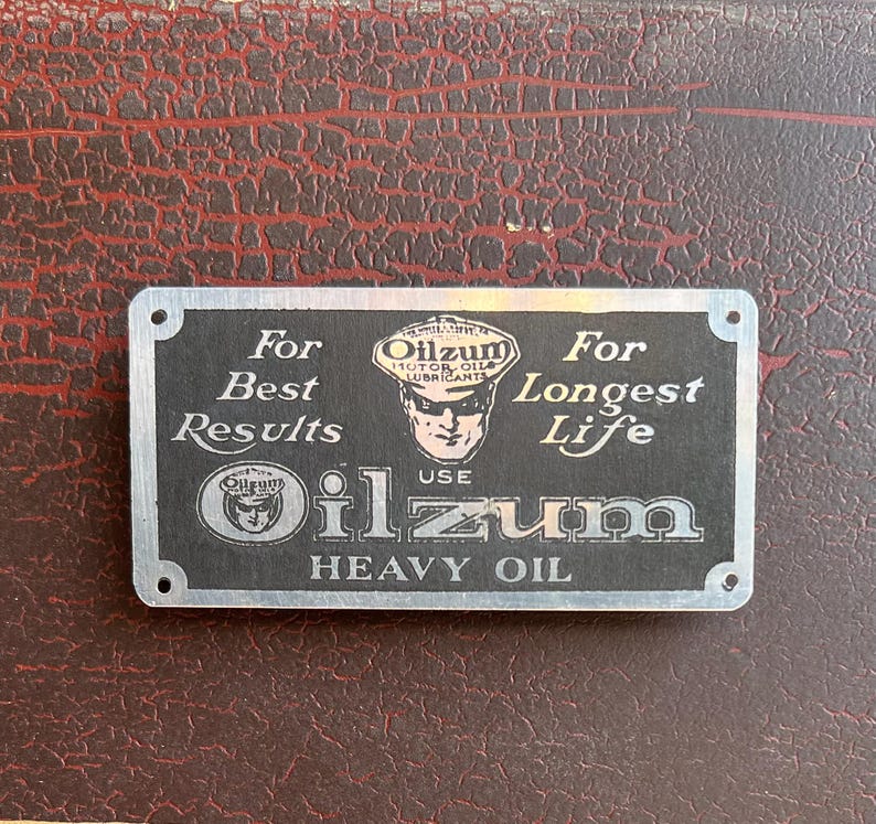 Original Oilzum Motor Oils "heavy Oil" N.O.S. Oil Barrel Tag C. 1930's ...