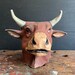 C. 1930's Paper Mache Bull Folk Art Costume Head. - Etsy Canada