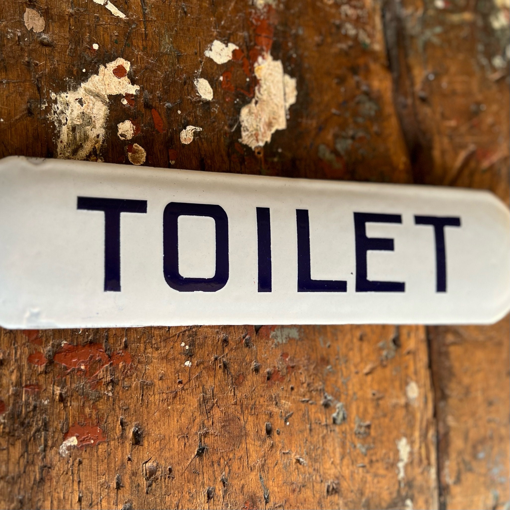 C. 1930s toilet Porcelain Rest Room Door Sign. - Etsy