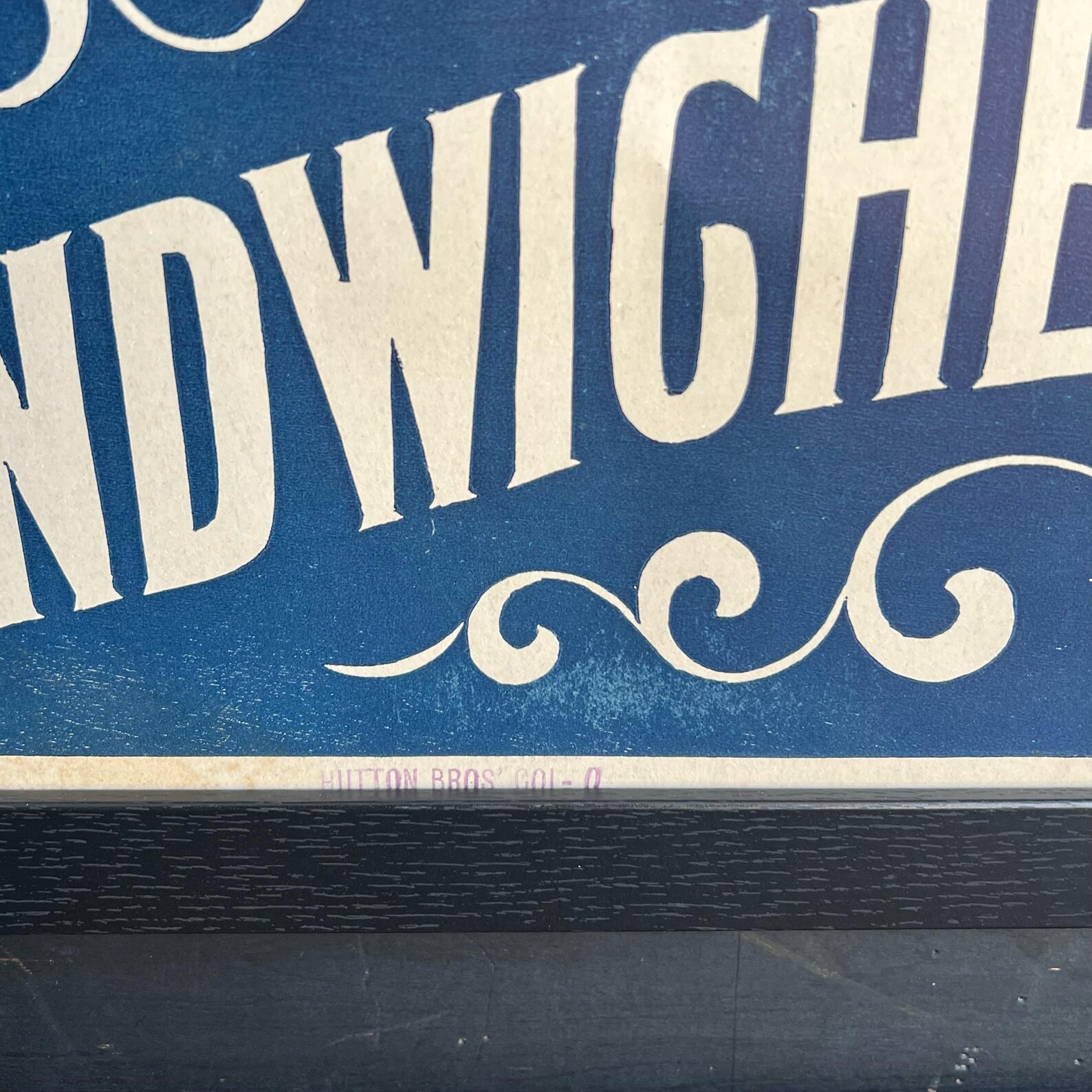 1920s “SANDWICHES” Restaurant Menu Advertising Sign • Original Hutton ...