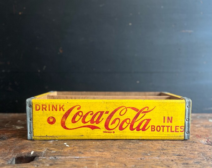 1965 "drink Coca Cola in Bottles" Vintage Soda Pop Wooden Bottle ...