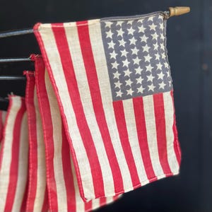 1930s Patriotic Radiator Flag Display | Auto Accessory With Tin Litho ...