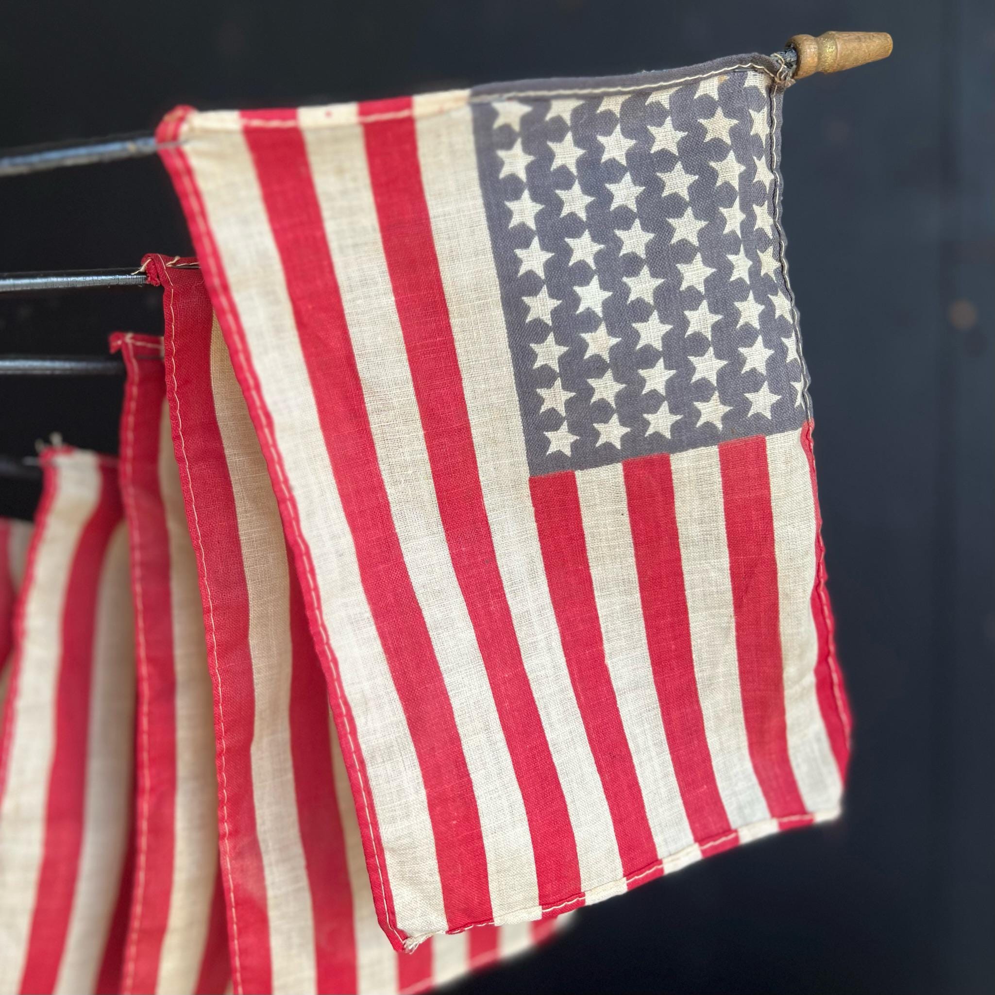 1930s Patriotic Radiator Flag Display | Auto Accessory With Tin Litho ...
