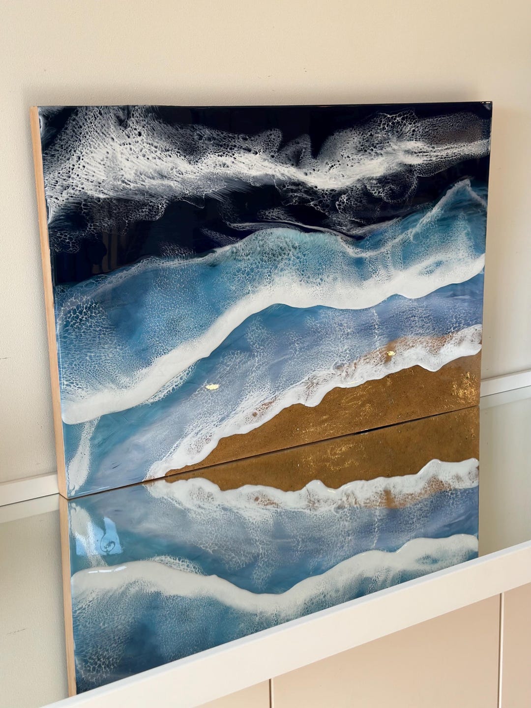 Ocean Inspired, Coastal Resin Painting, Beach Inspired, Seascape ...