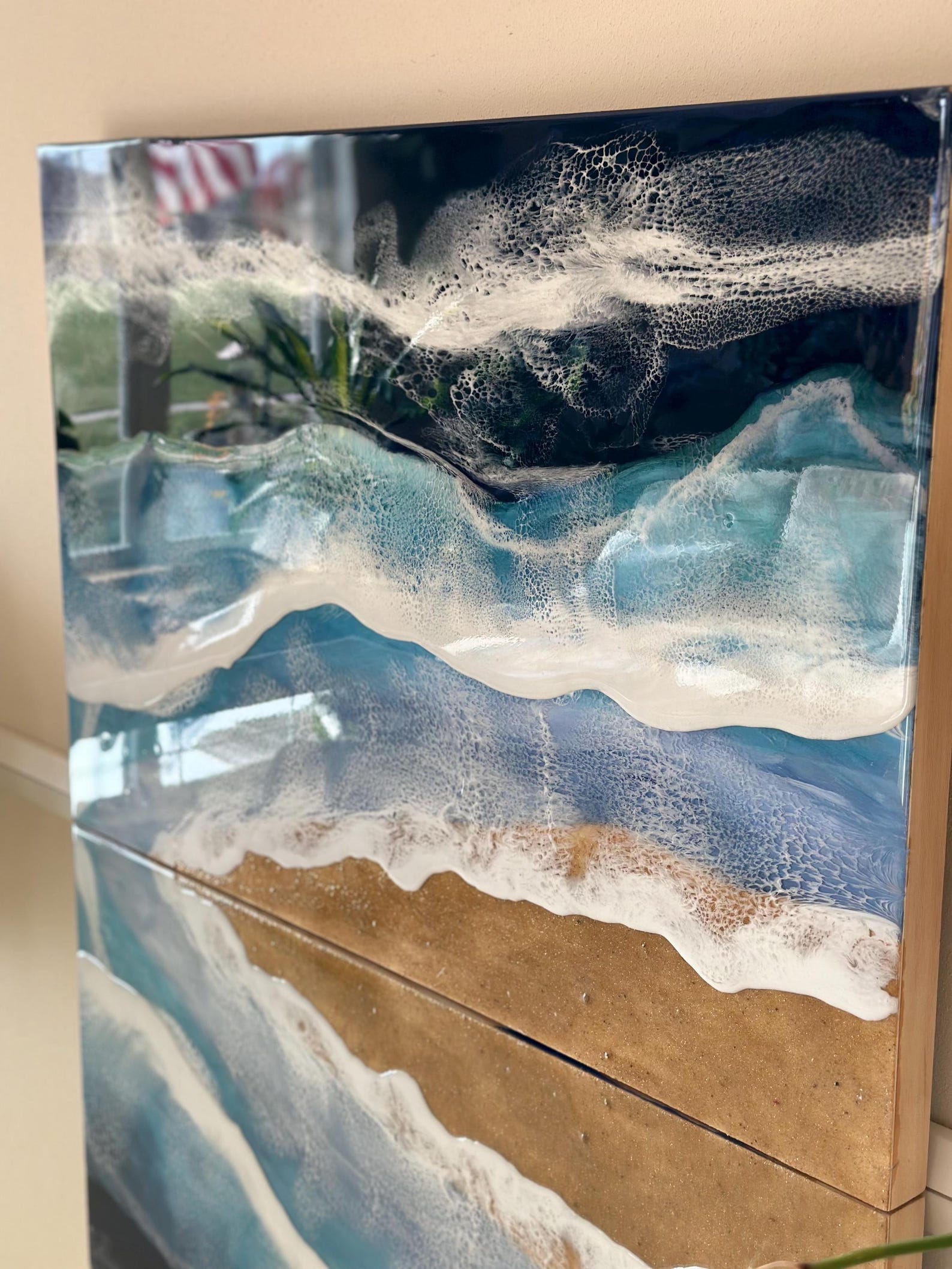 Ocean Inspired, Coastal Resin Painting, Beach Inspired, Seascape ...