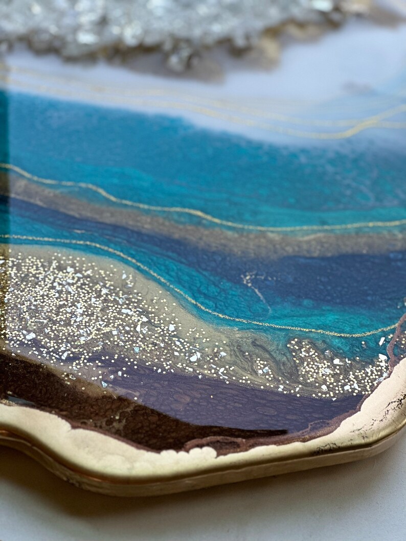 Available Geode Resin Agate Art Side Table Epoxy Home - Etsy