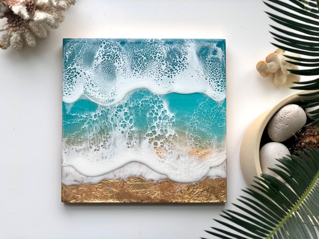 Ocean Inspired, Coastal Resin Painting, Beach Inspired, Seascape ...