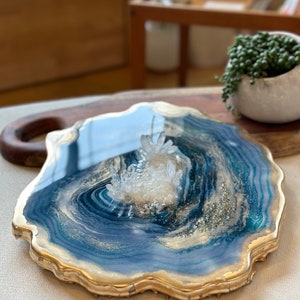 Private Listing for Cassandra-resin Geode Agate Wall Art, Luxury, Glitter, Gold Home Decor ...