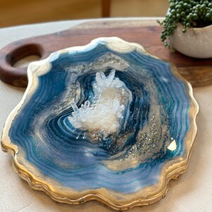 Private Listing for Cassandra-resin Geode Agate Wall Art, Luxury, Glitter, Gold Home Decor ...