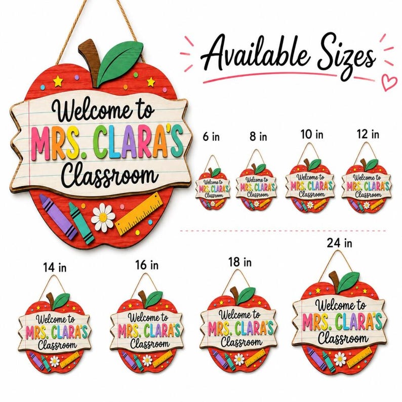 Personalized Ocean Teacher Wooden Sign: Custom Under the Sea Classroom ...
