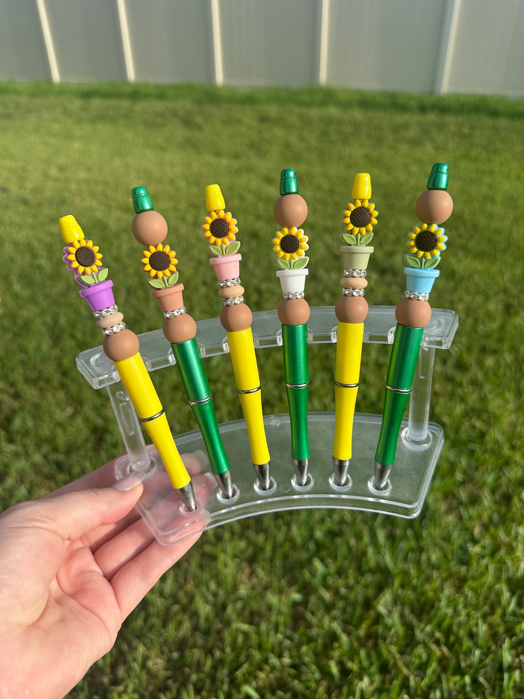 Sunflower Summer Themed Beaded Pens + Refill - Sunflower - Gardening ...