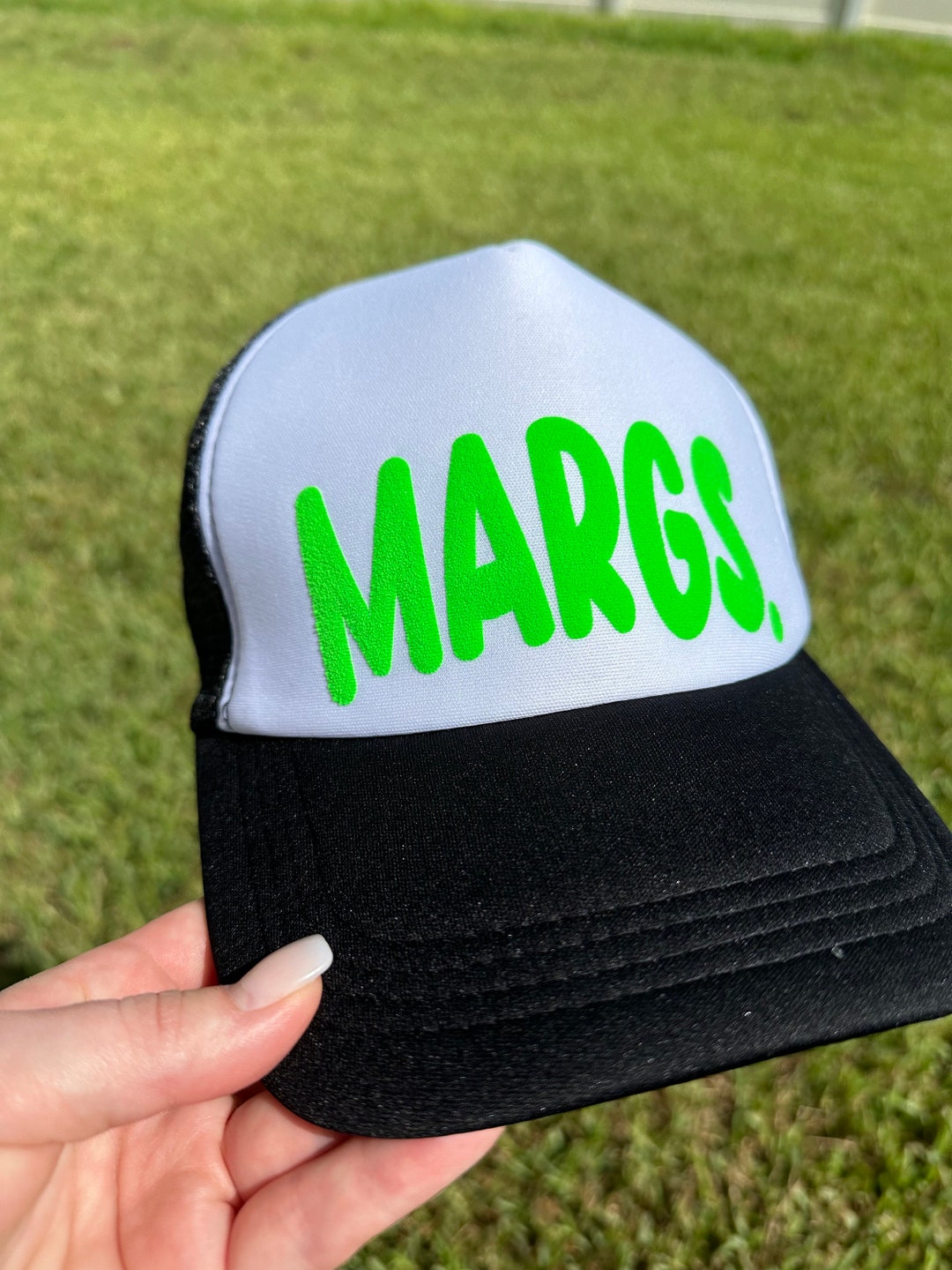 Margs. Trucker Hat Puffy Vinyl Summer Hat Party Hat Party Favor ...
